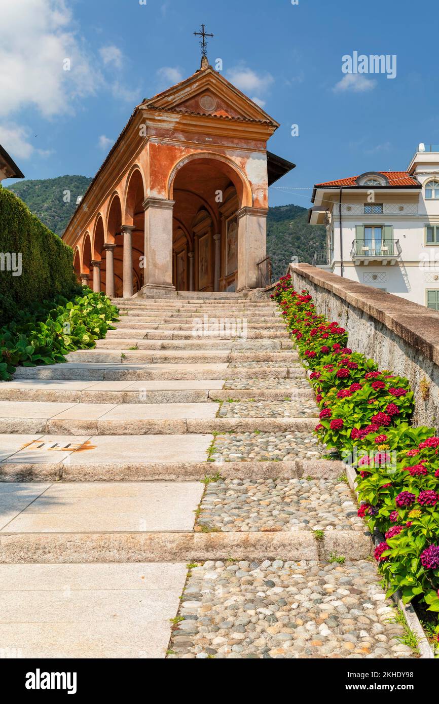 Stairway to the cloister of the parish church of Santi Gervaso e ...