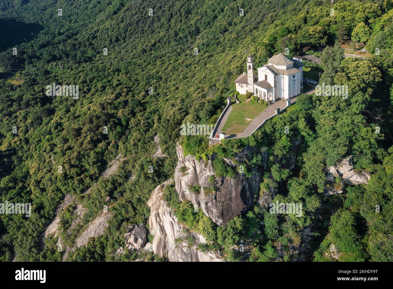 Sanctuary of Madonna del Sasso, Lake Orta, Lago d'Orta, Piedmont, Italy ...