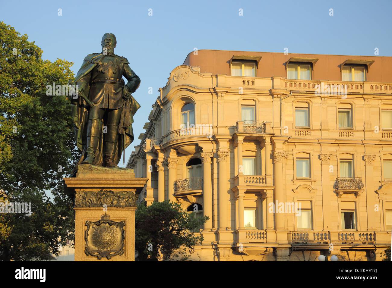 Emperor Wilhelm I. 1797-1888, on Kaiser-Friedrich-Platz in front of the ...