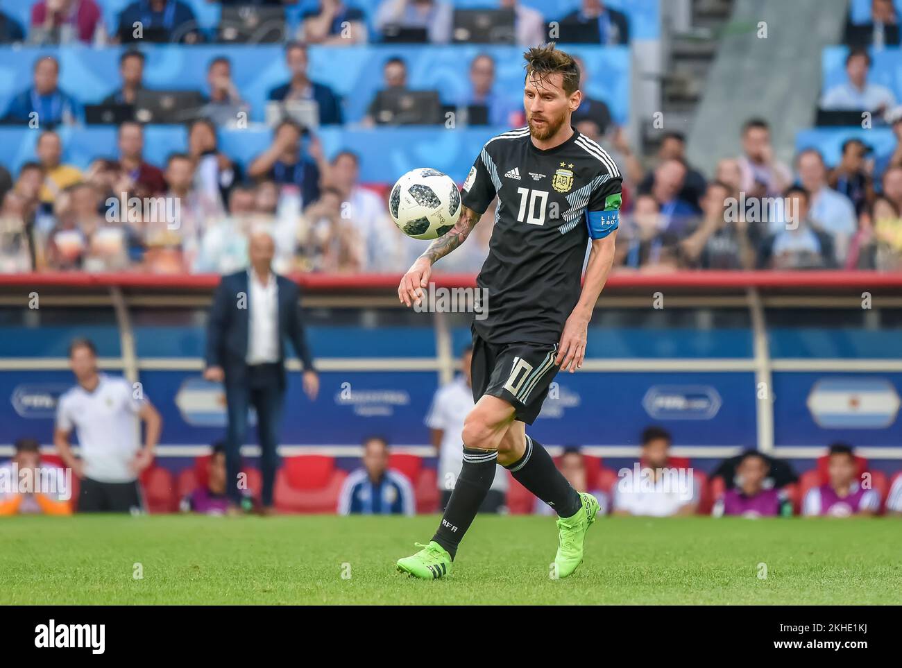 Moscow, Russia - June 16, 2018. Argentina national football team ...