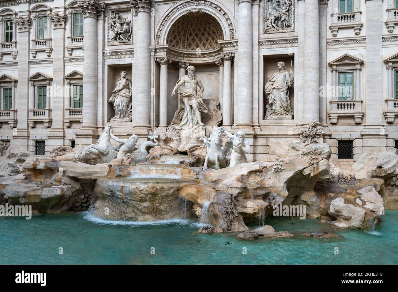 Rome, Italy - October 22, 2022: Trevi Fountain, Fontana di Trevi Stock ...