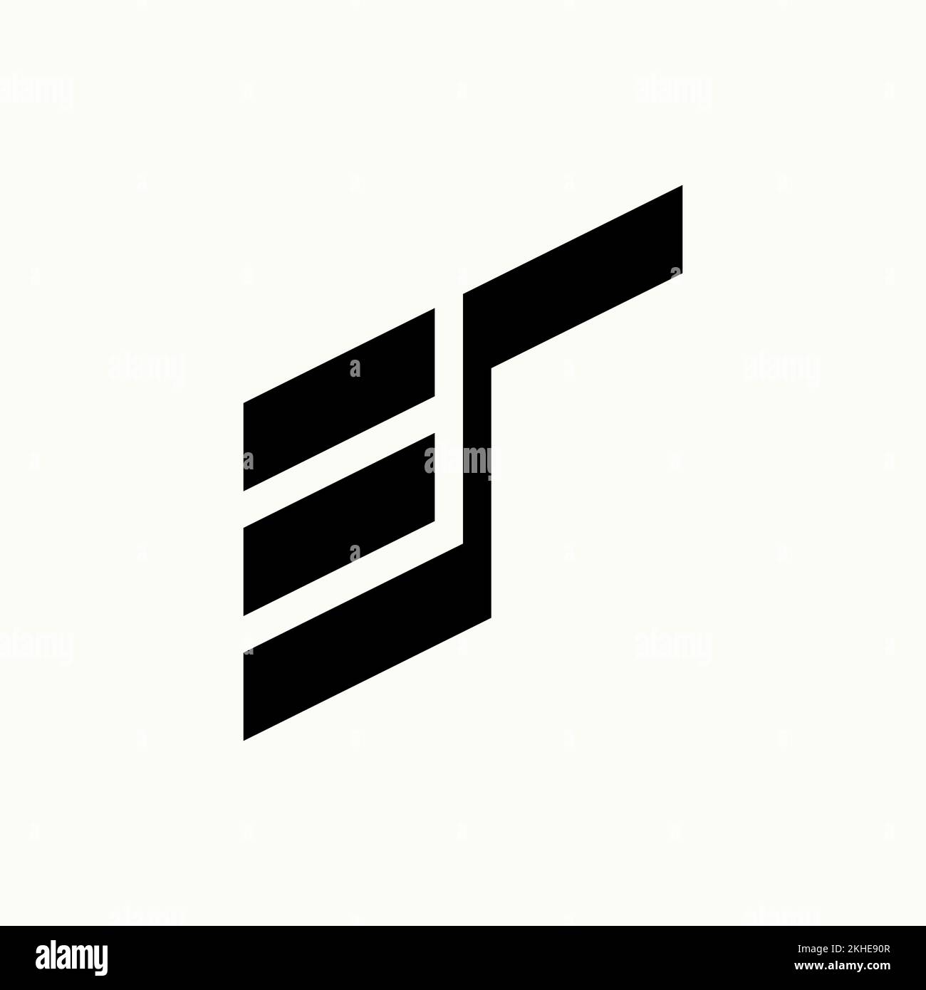 letter or word ES font on 3D shape image graphic icon logo design ...