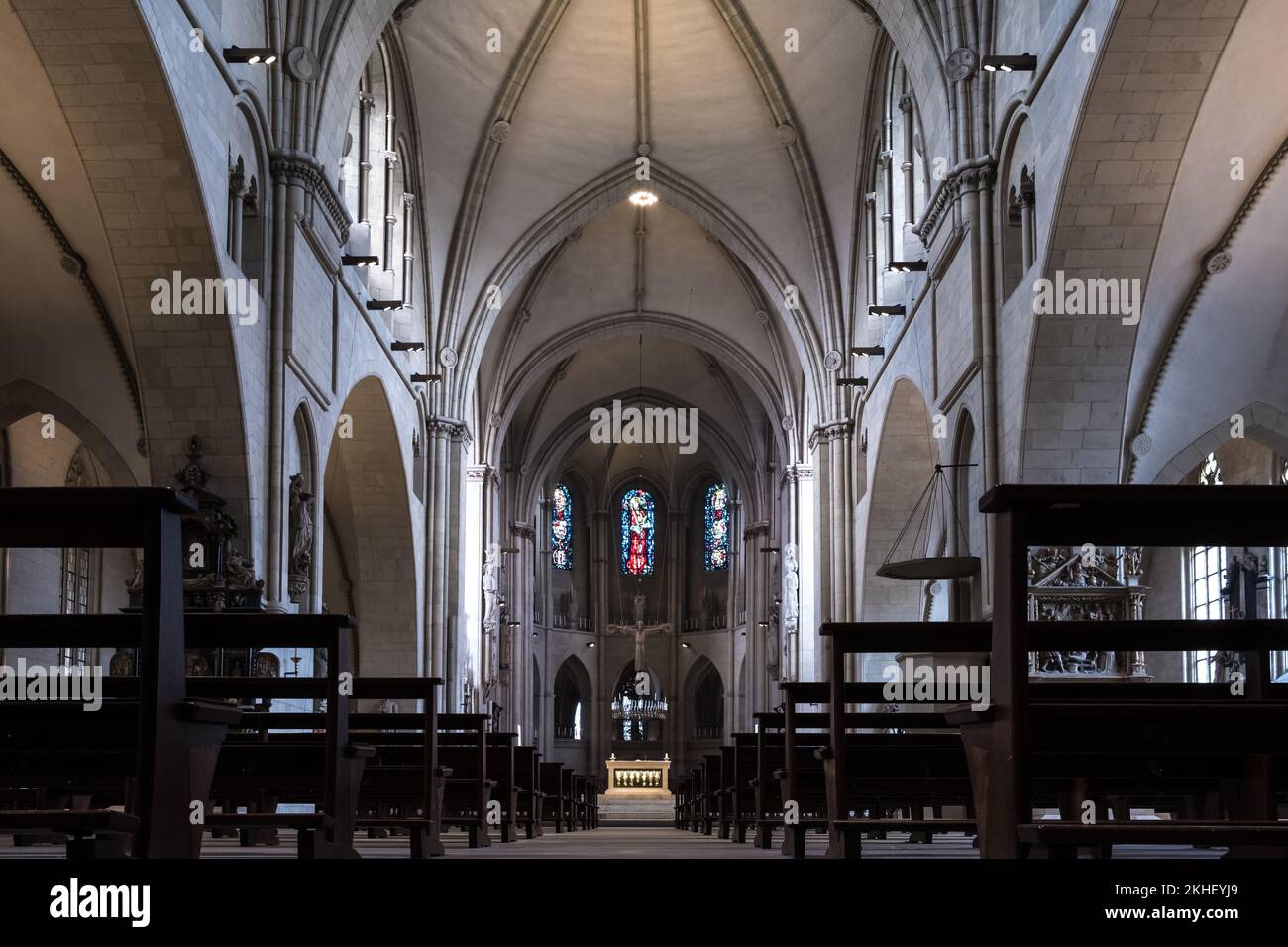 Architectural detail of the Munster Cathedral, one of the most ...