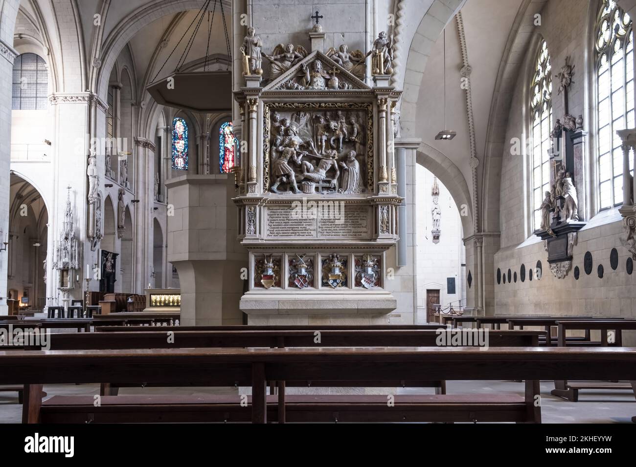 Architectural detail of the Munster Cathedral, one of the most ...