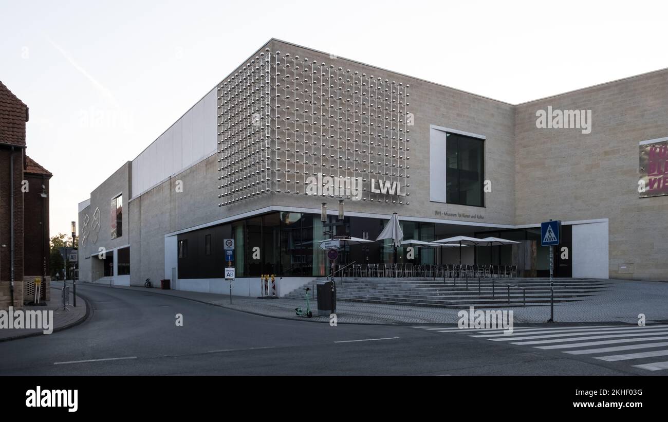 Architectural detail of the LWL Westphalian State Museum of Art and ...