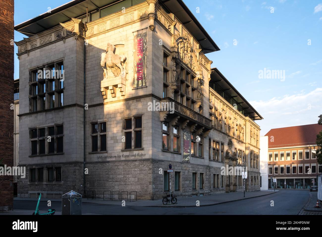 Architectural detail of the LWL Westphalian State Museum of Art and ...