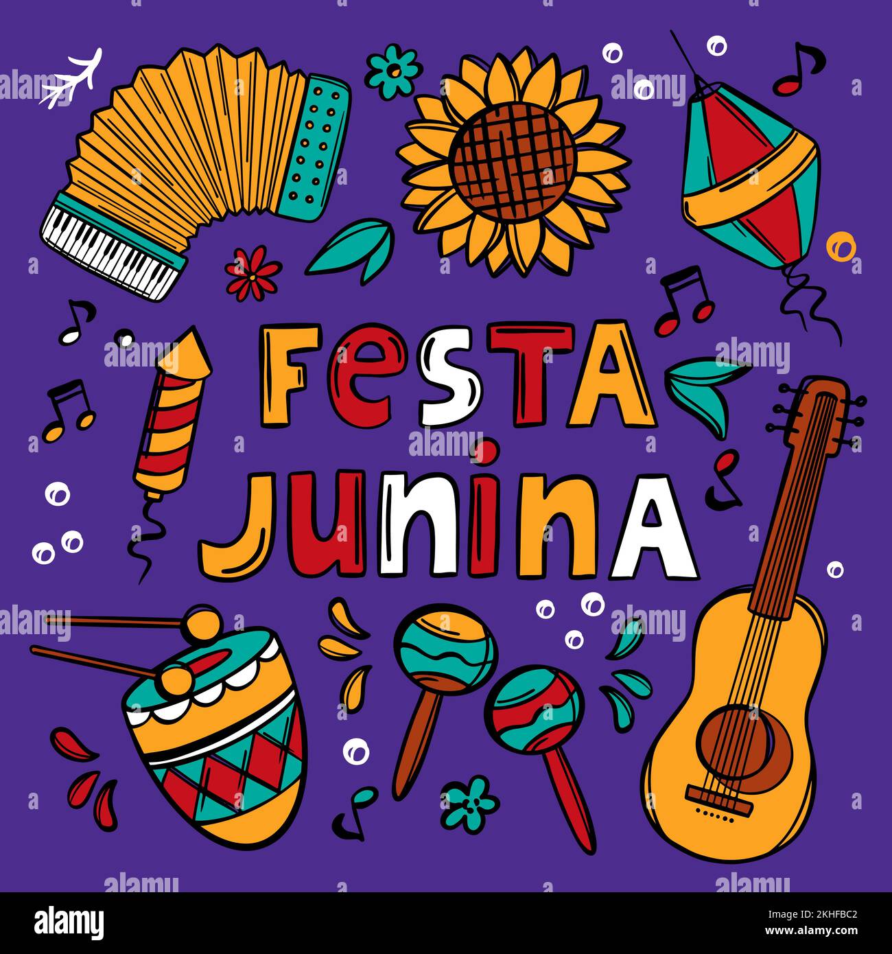 FESTA JUNINA SYMBOL June Festival Catholic Tradition Brazil Carnival ...
