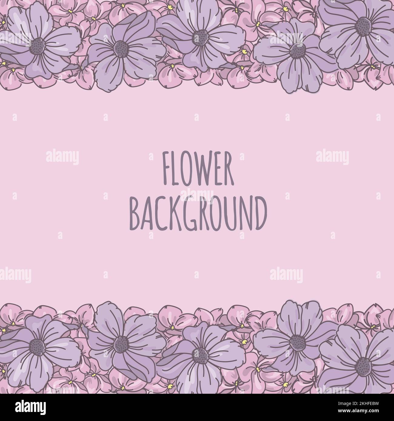 FLOWER BACKGROUND Floral Decorative Frame Party Birthday Wedding ...