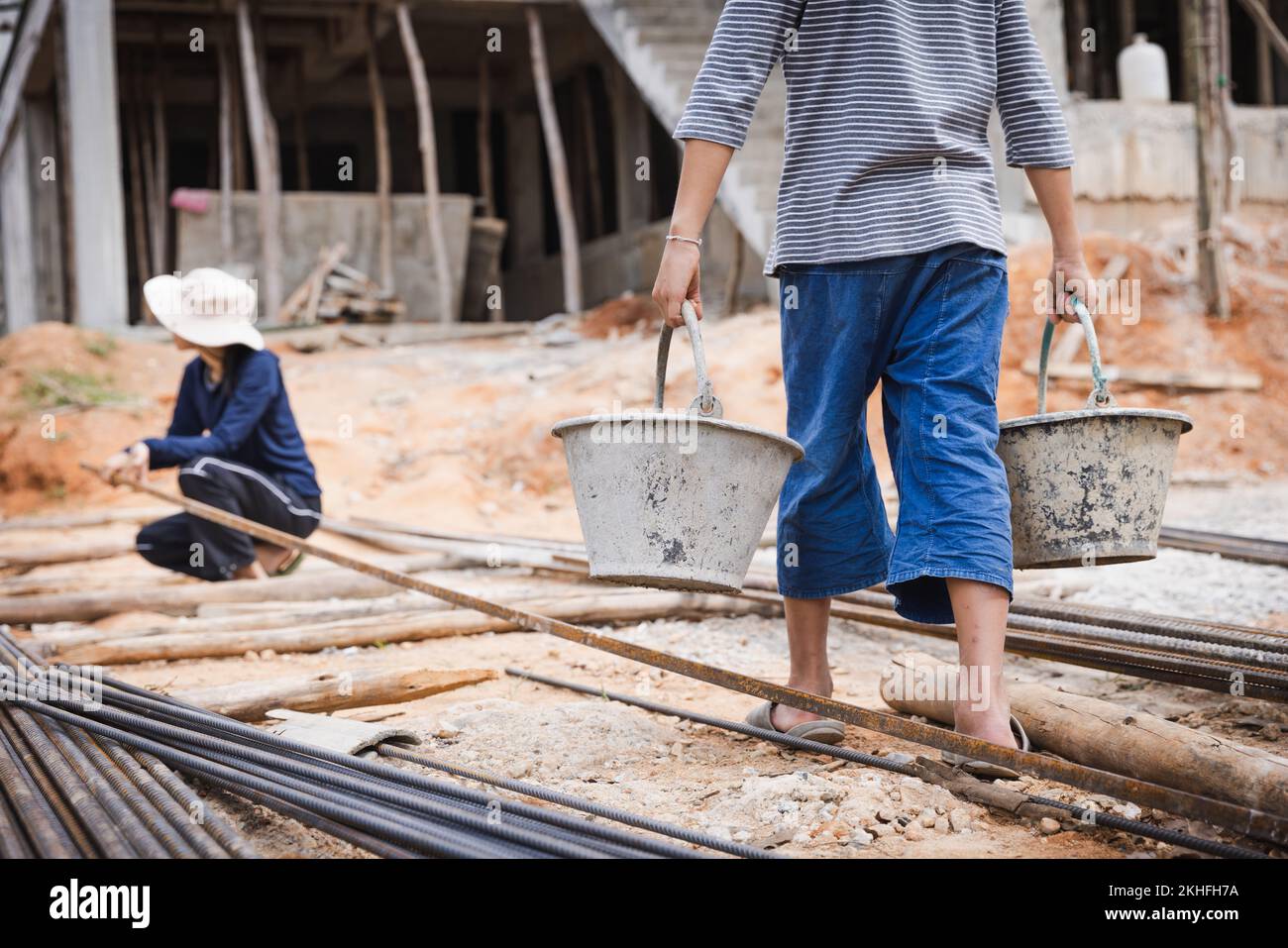 Child labor, children are forced to work construction, Violence ...