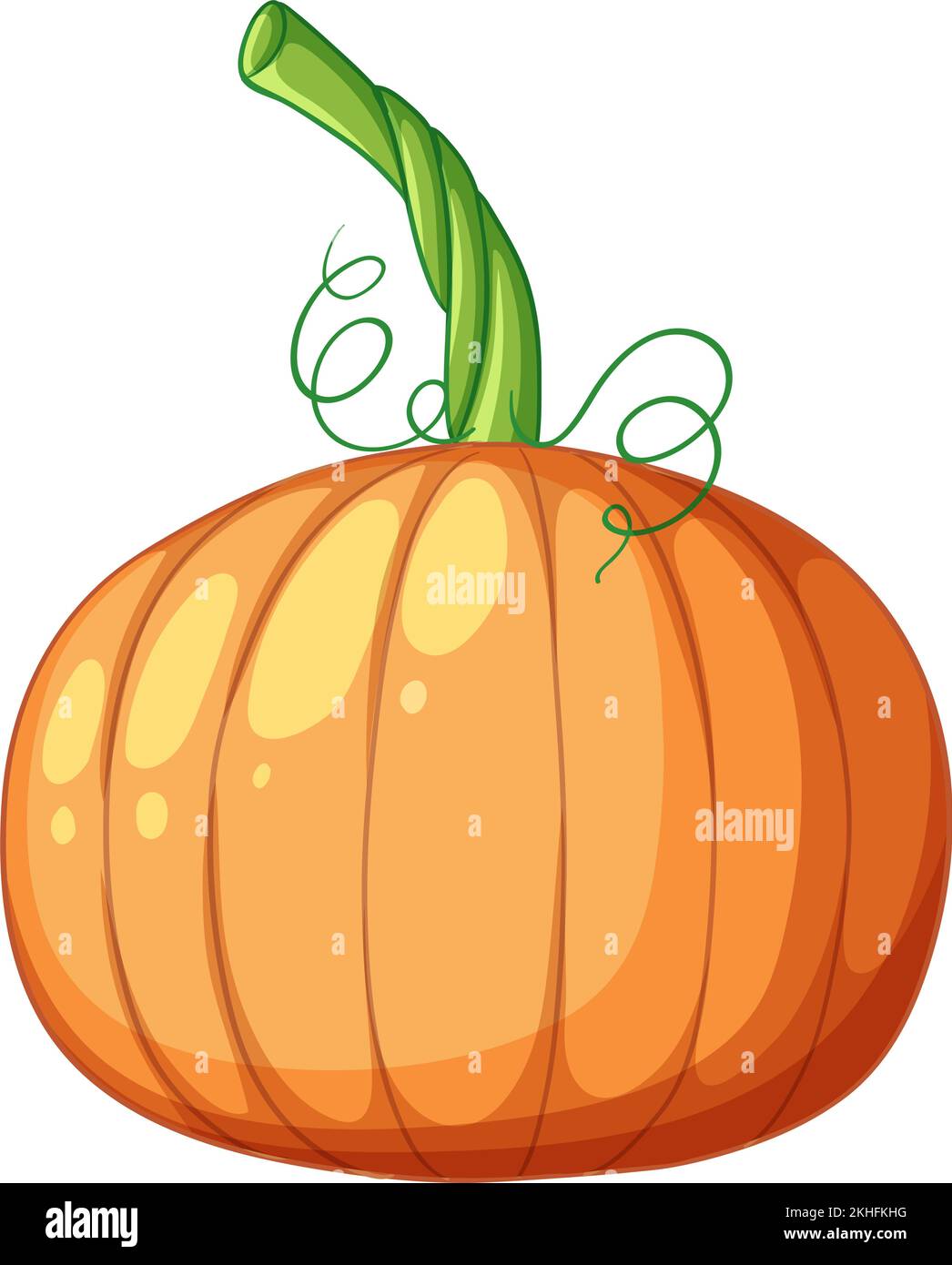 Isolated simple pumpkint cartoon illustration Stock Vector Image & Art ...