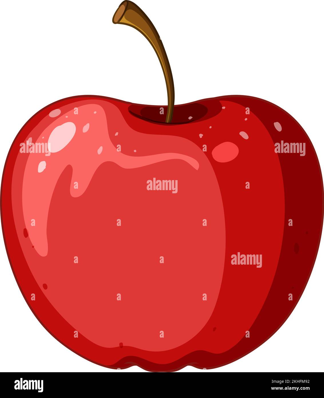 Isolated red apple cartoon illustration Stock Vector Image & Art - Alamy