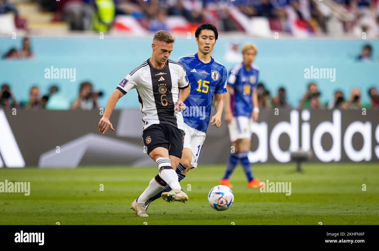 Doha, Qatar. 23rd Nov, 2022. Joshua Kimmich (Deutschland), Daichi ...