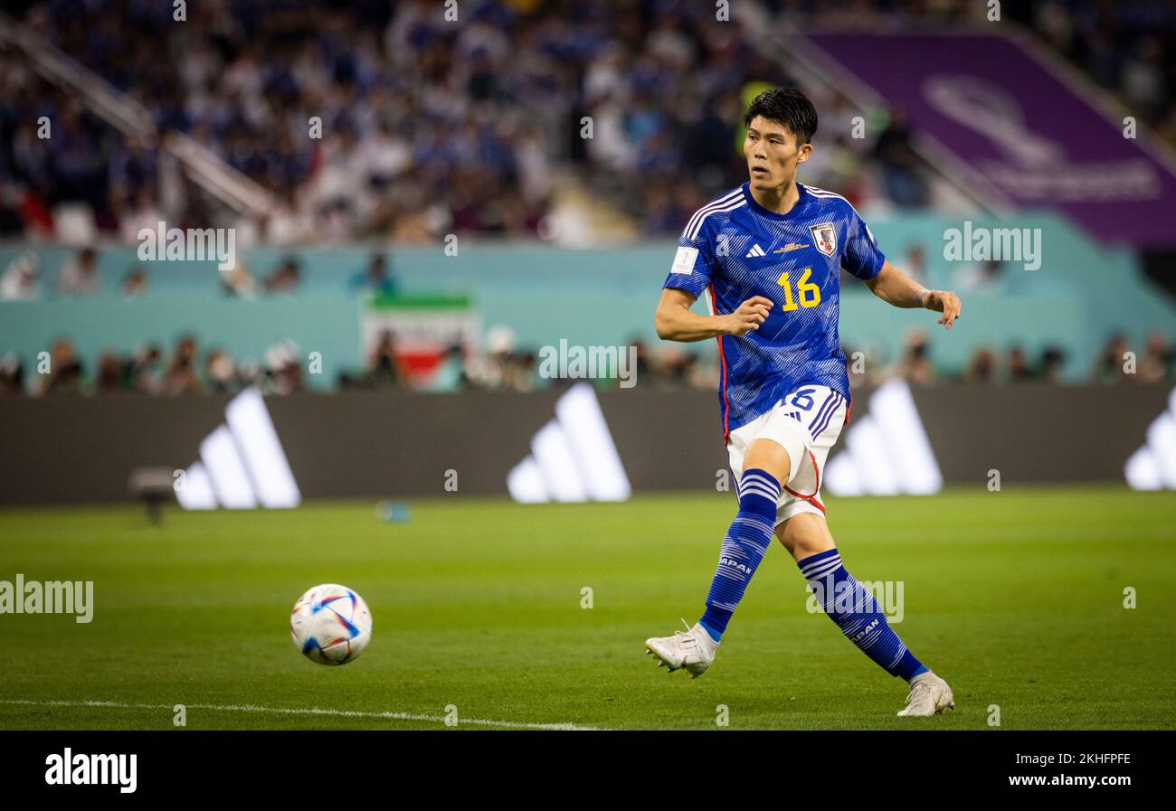 Doha, Qatar. 23rd Nov, 2022. Takehiro Tomiyasu (Japan) Germany - Japan ...