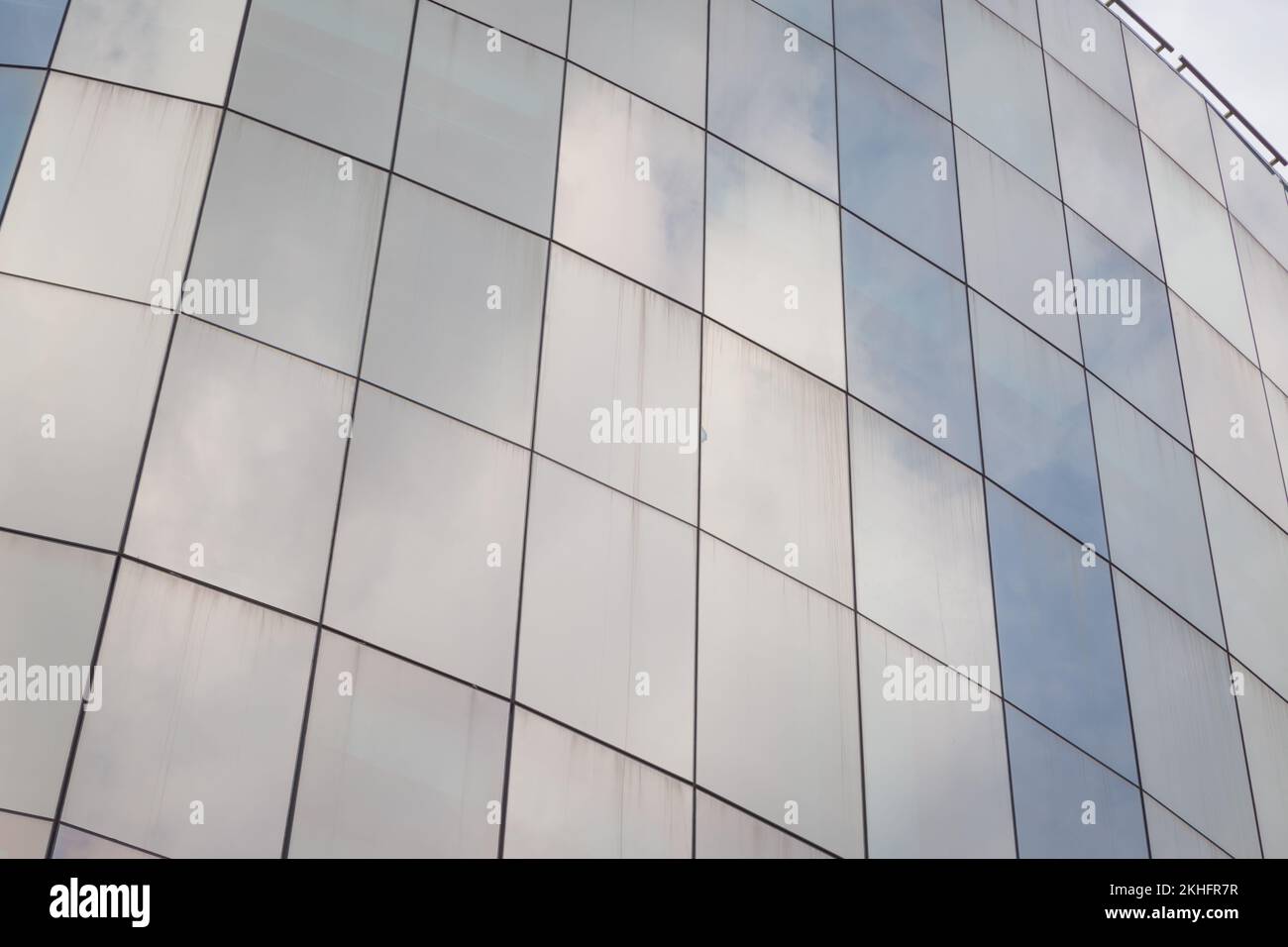 Blue glass of windows building background Stock Photo - Alamy