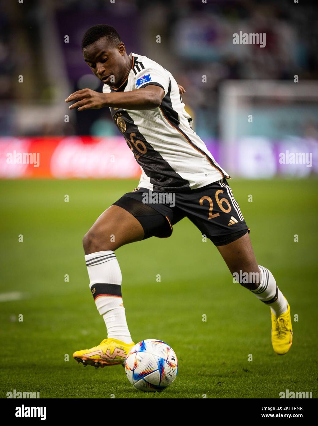 Doha, Qatar. 23rd Nov, 2022. Youssoufa Moukoko (Deutschland) Germany ...