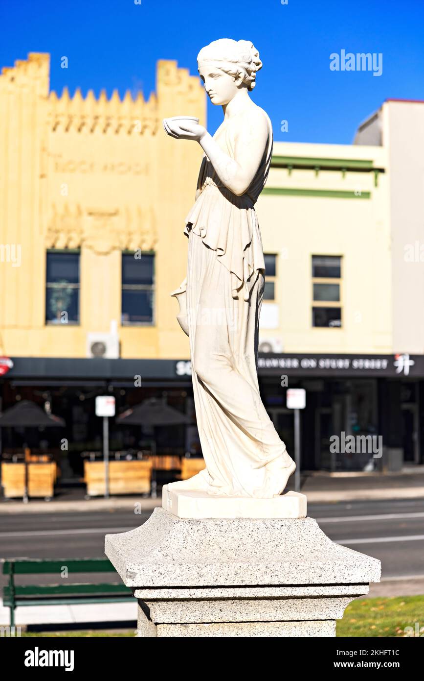 Ballarat Australia / The beautiful circa 1899 Hebe Statue in Sturt ...
