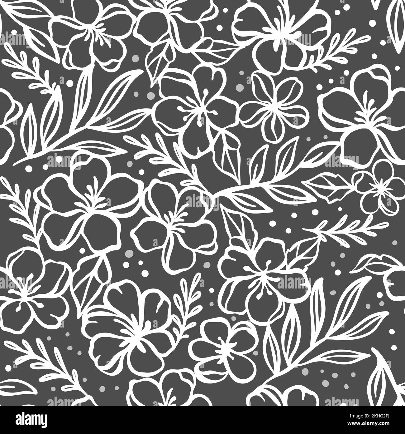 Apple blossom vector vectors Black and White Stock Photos & Images - Alamy