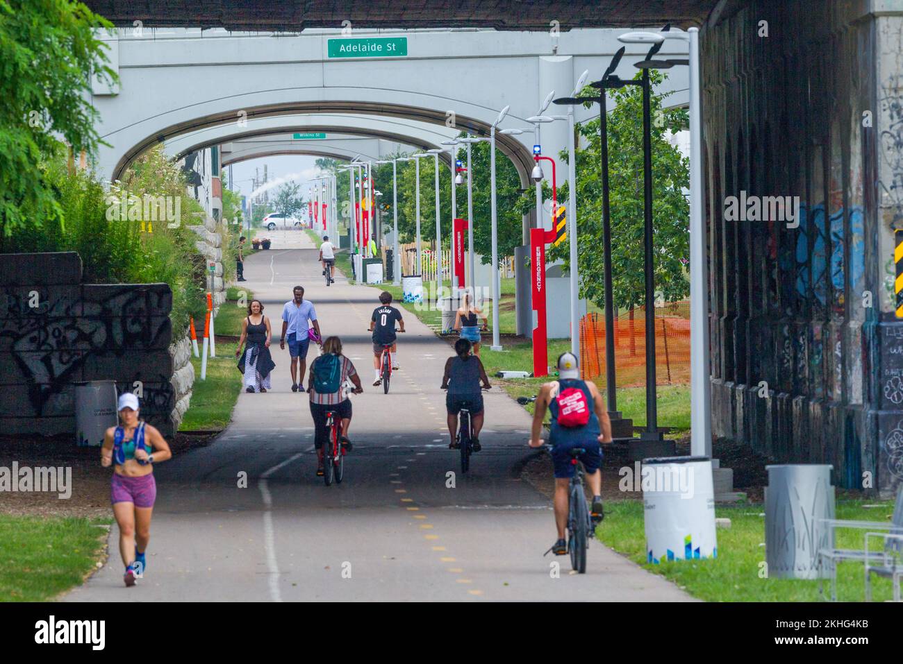 The 'Dequindre Cut' is a former Grand Trunk Western Railroad line ...