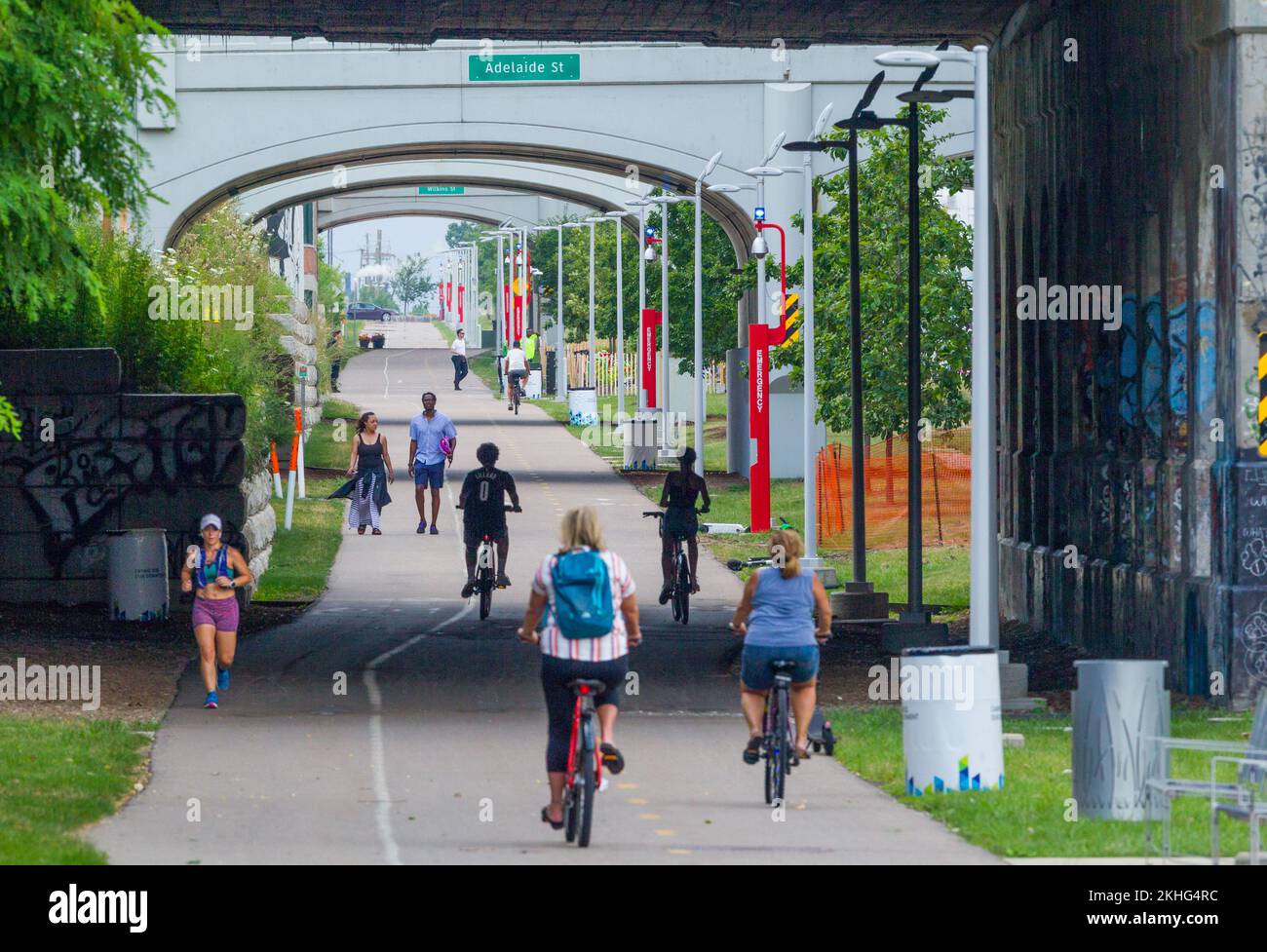 The 'Dequindre Cut' is a former Grand Trunk Western Railroad line ...