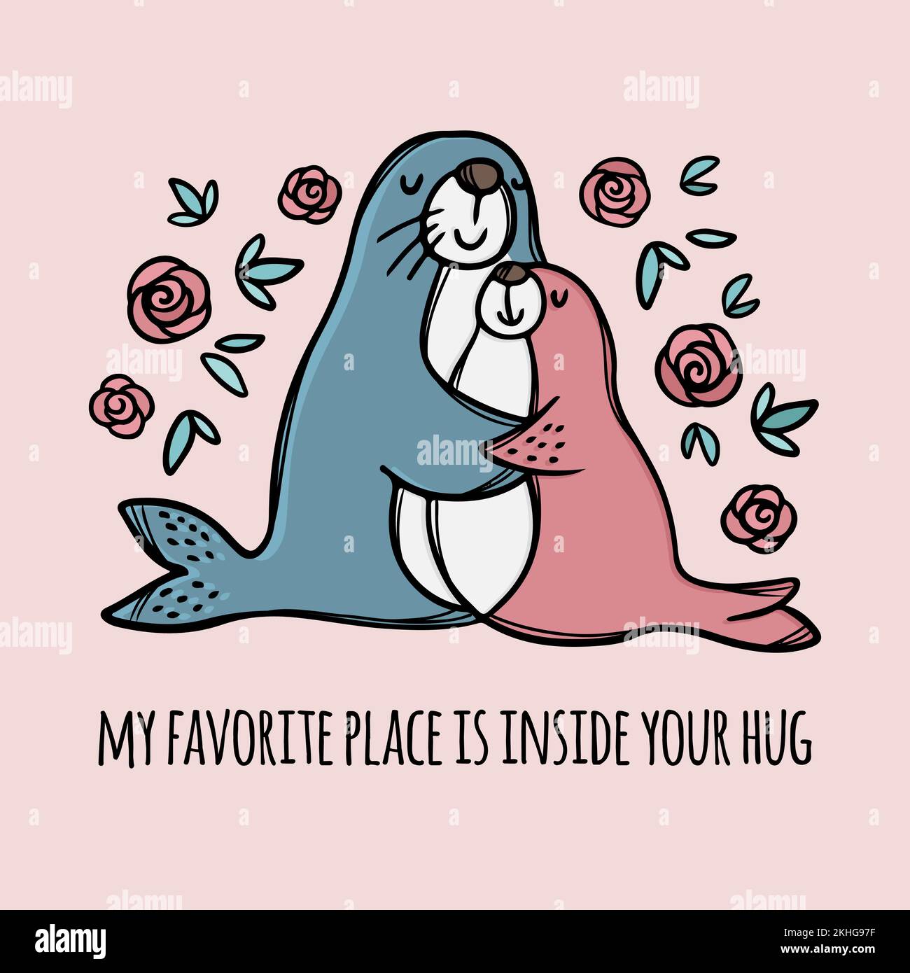 Seal and son Stock Vector Images - Alamy