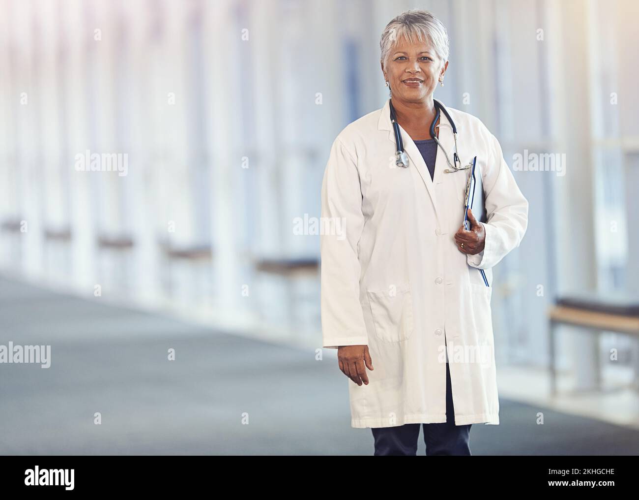 Let me show you the road to recovery. Portrait of a mature doctor ...