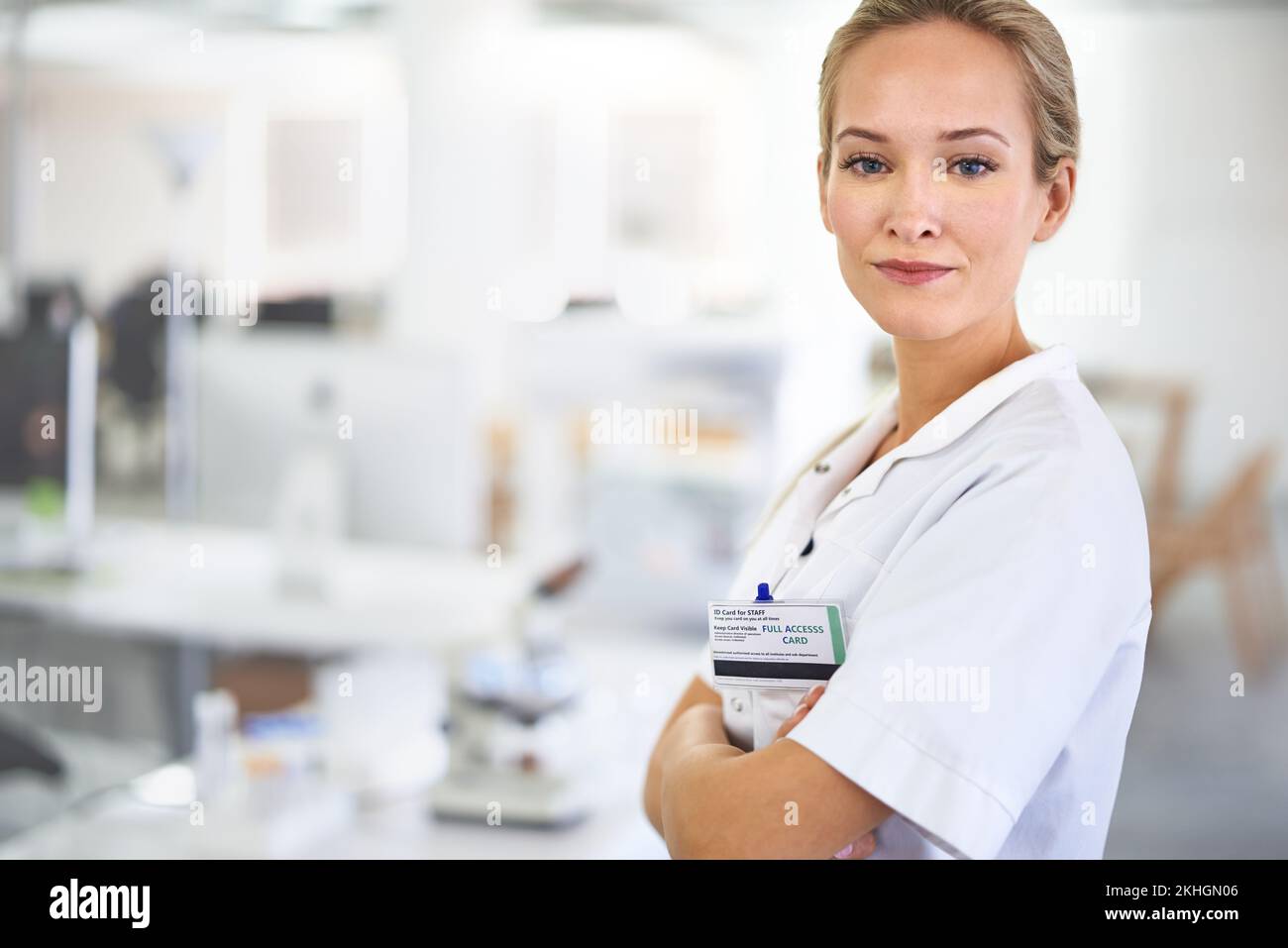 Science is her calling. A cropped portrait of a beautiful scientist ...