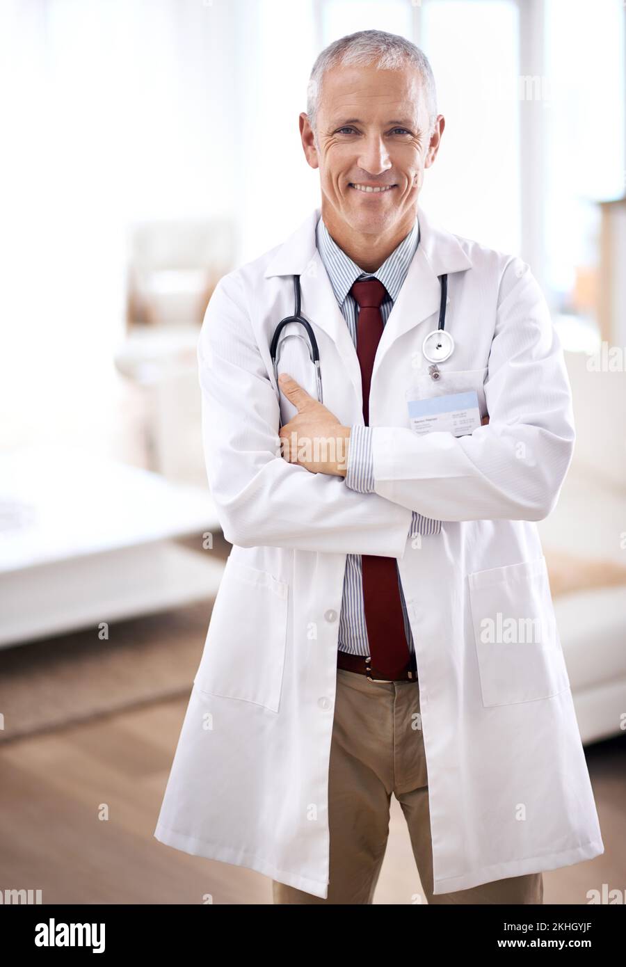 Your health is my number one priority. Portrait of a mature doctor ...