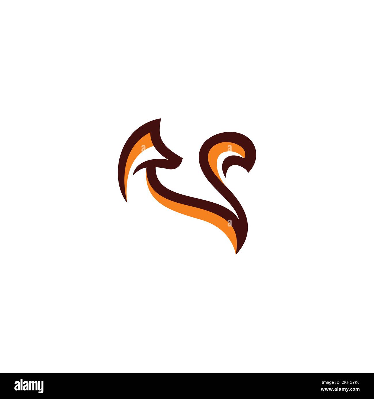 Fox Logo Abstract. Fox Jumping Icon. Fox Vector Illustration Stock ...