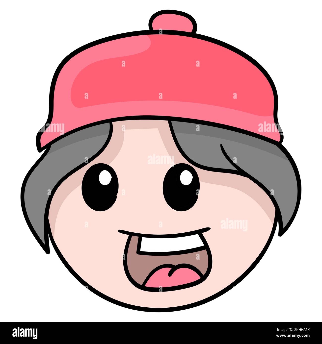 Boy wearing a cap Stock Vector Images - Alamy