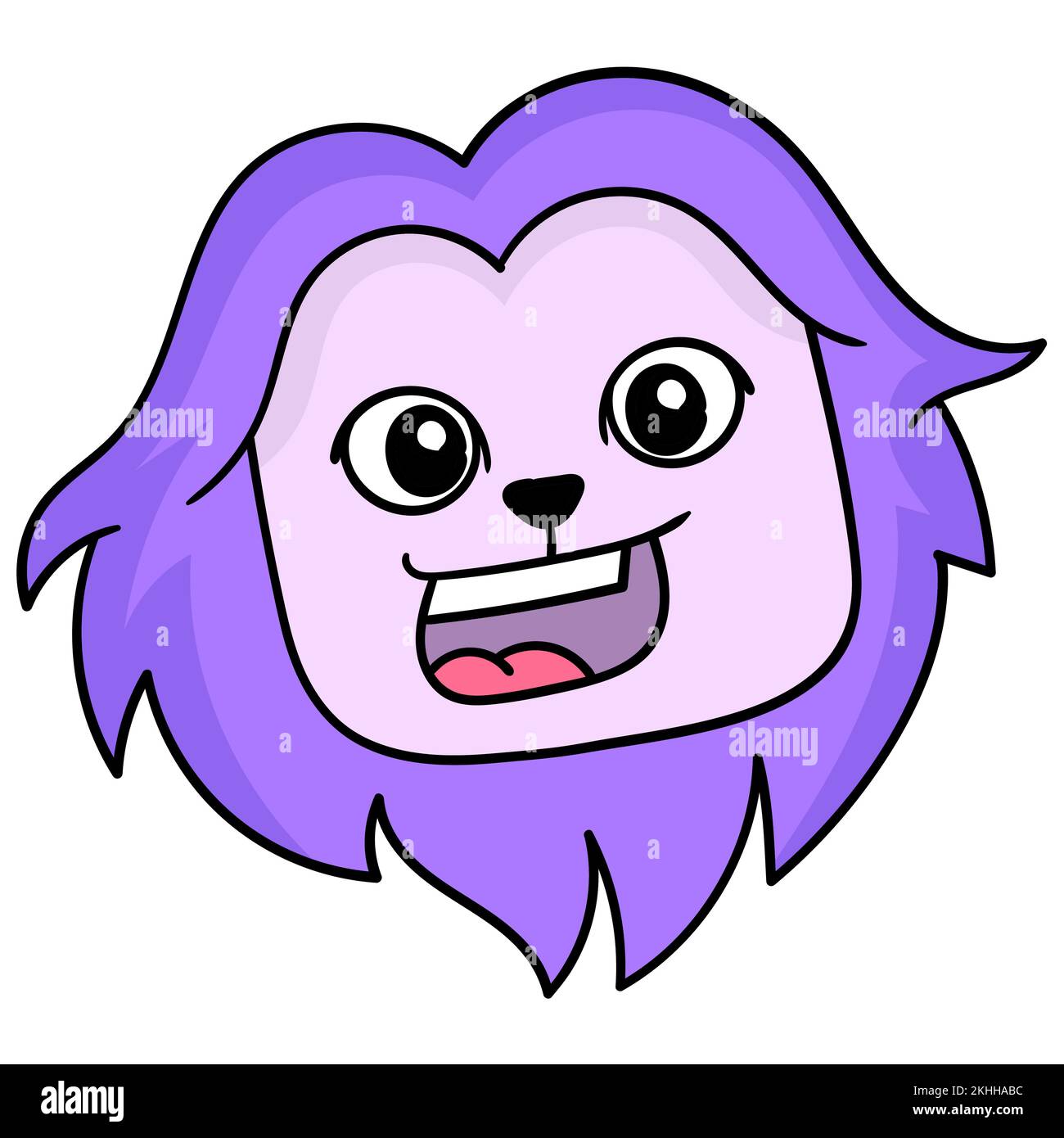 Smiley icon face purple Stock Vector Images - Alamy