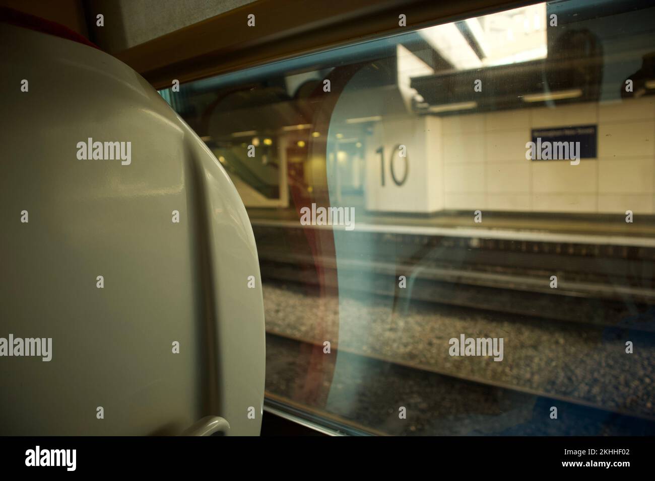 A subway station from train window Stock Photo - Alamy