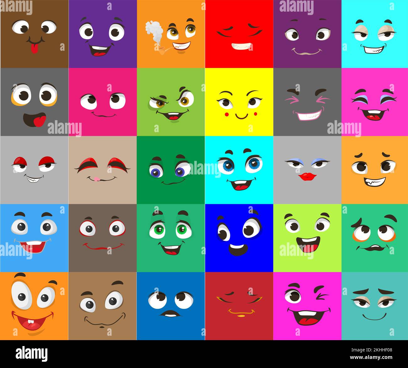 Emoji set emoticon with bad good feelings vector Stock Vector Image ...