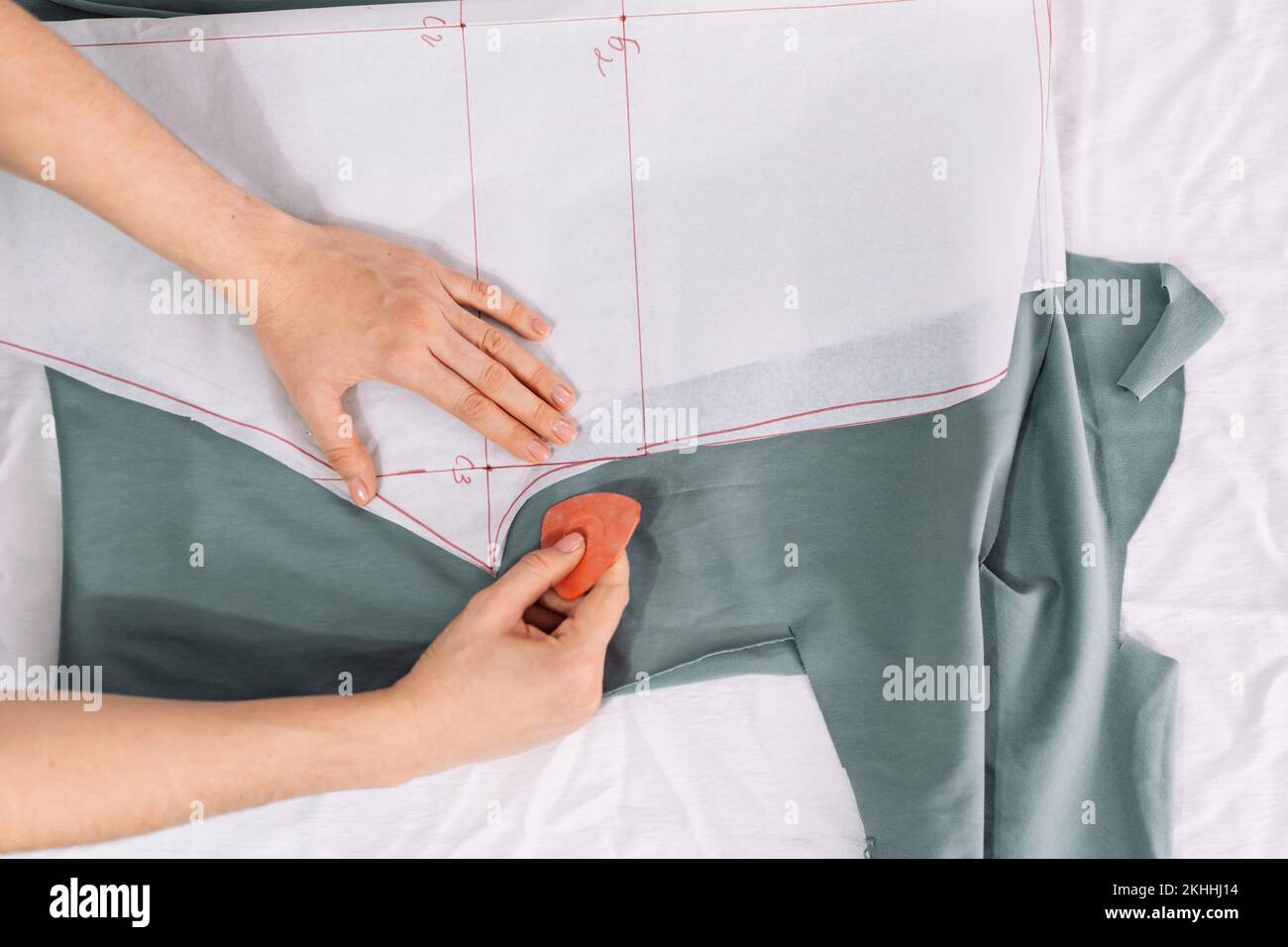 Lady draws patterns on hi-res stock photography and images - Alamy
