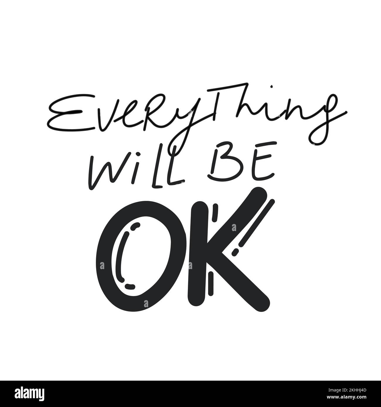 Everything is ok Stock Vector Images - Alamy
