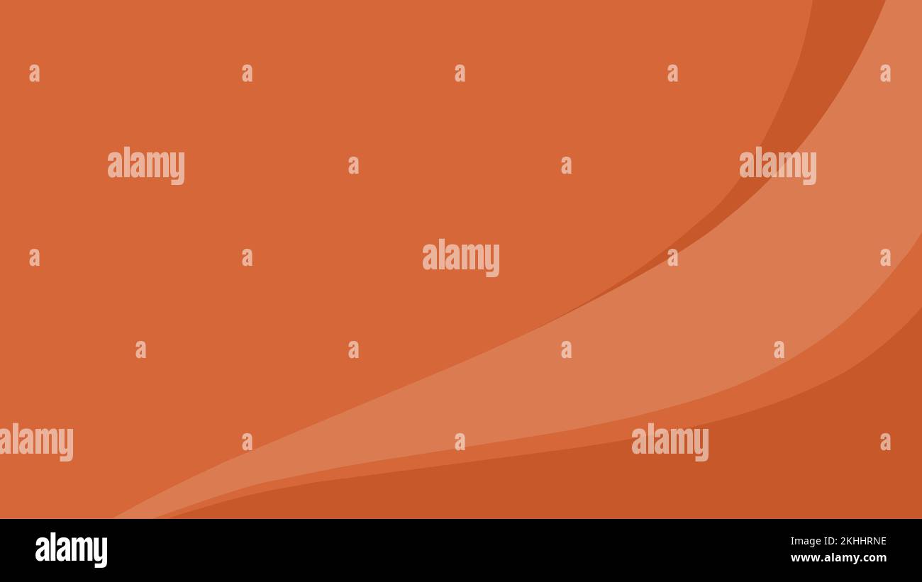 Beautiful orange abstract warm tone background with simply curve, wavy ...
