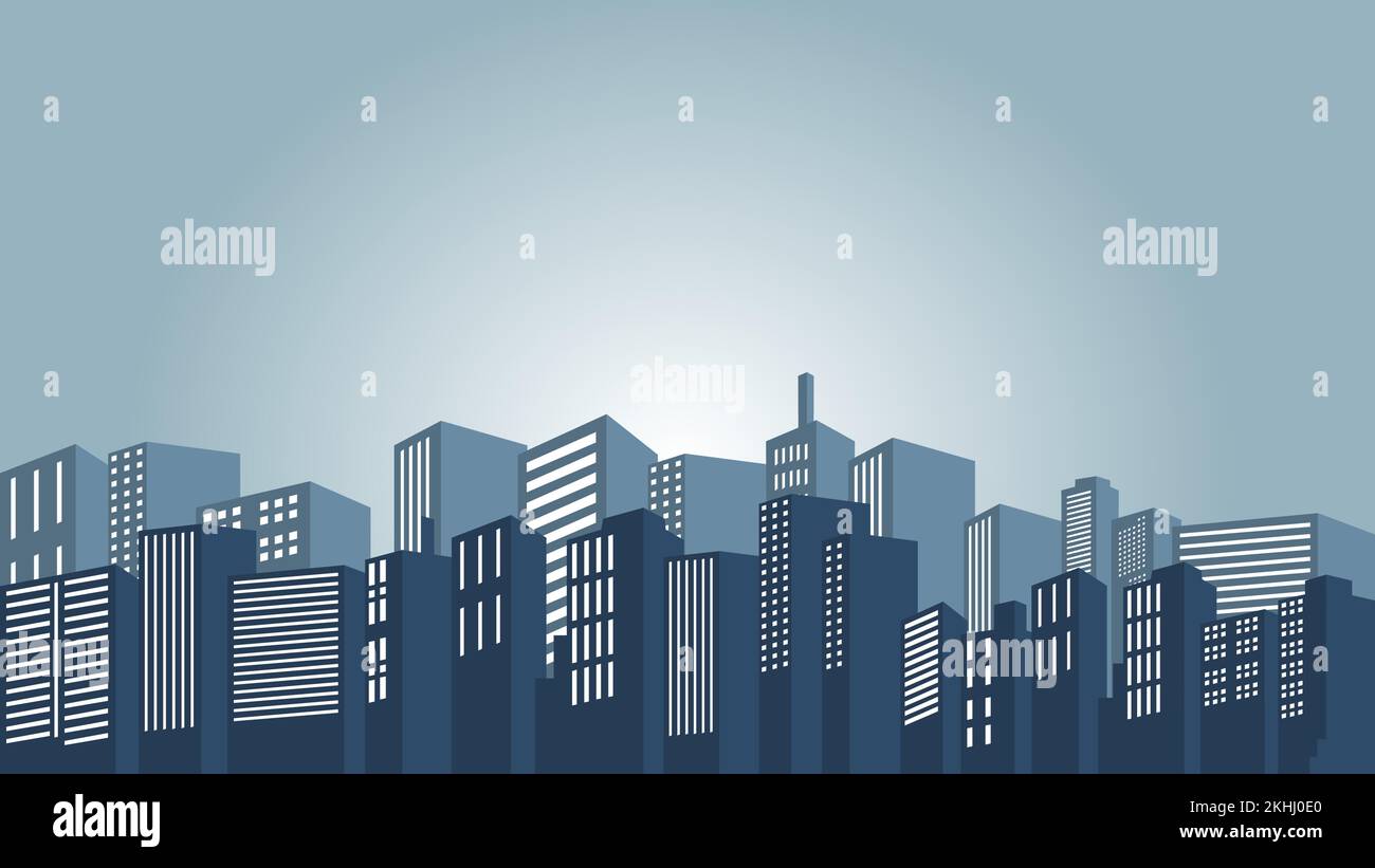 The background of the urban environment at night. City vector ...