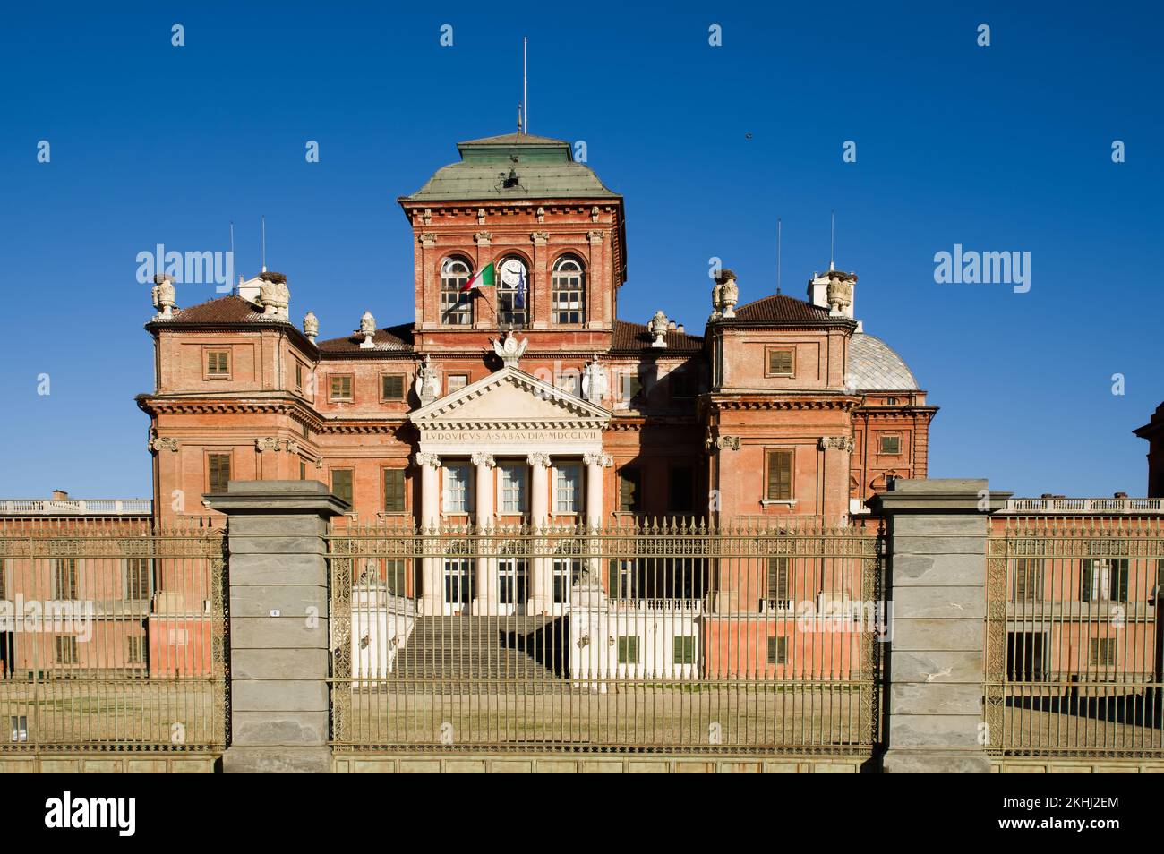 The beautiful royal castle of Racconigi, near Cuneo and Turin, in the ...