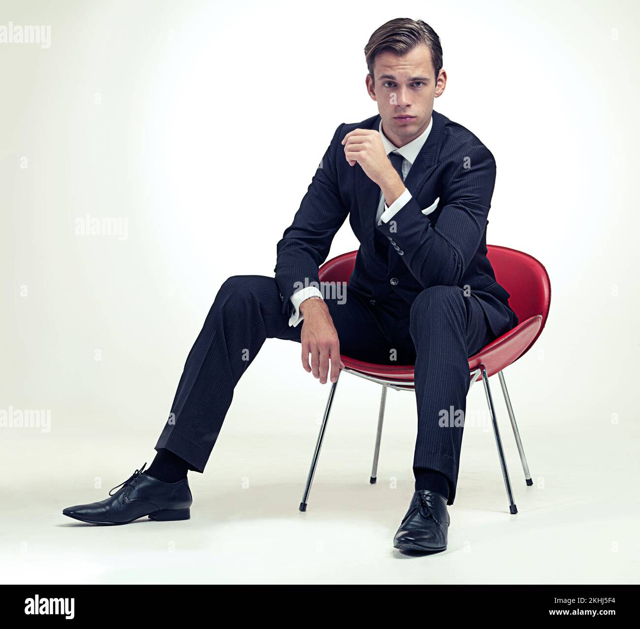 Old money. A studio portrait of a handsome young gentleman in a ...