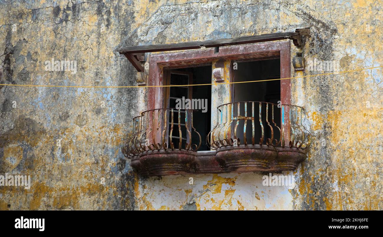 Lost Place in Eleousa. Village on the greek island of Rhodes Stock ...