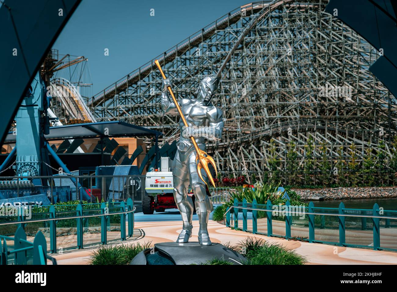 Gold Coast, Queensland, Australia - Brand new Atlantis rollercoasters ...