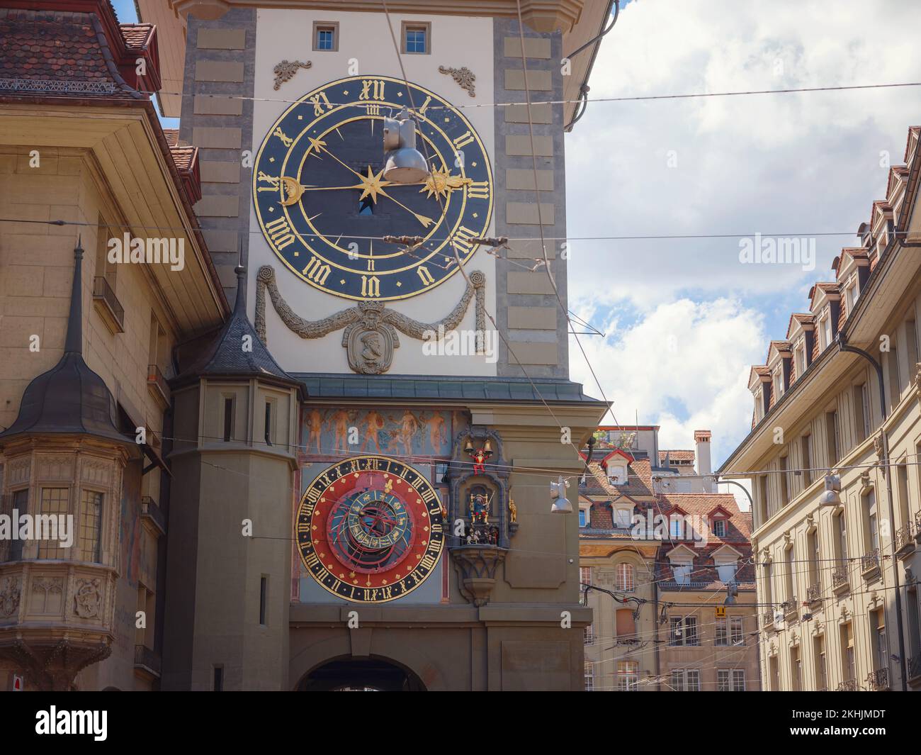 BERN SWITZERLAND, JULY 7, 2022: historical Buildings in the city centre ...