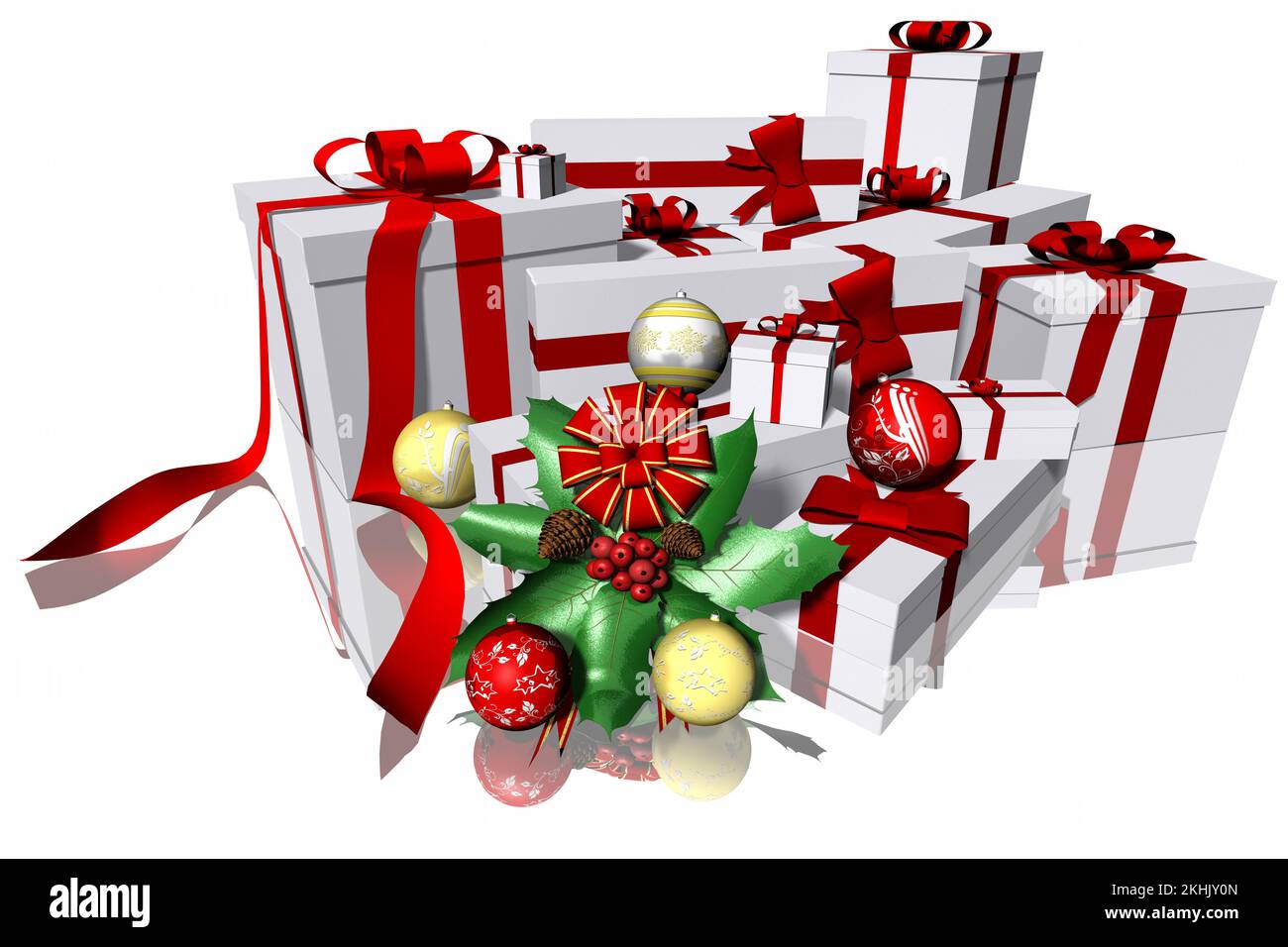 Santa claus christmas packages presents Cut Out Stock Images & Pictures ...