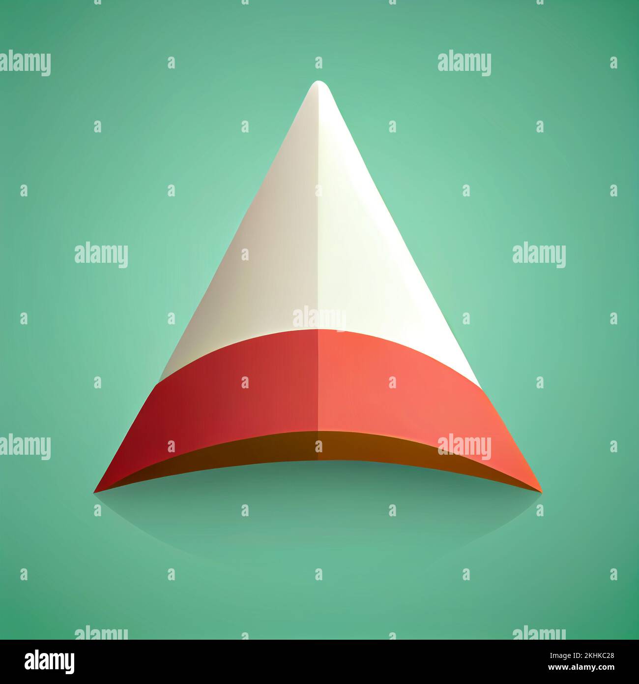 Flat Christmas Santa Claus Hat cartoon wallpaper. Modern flat design in ...