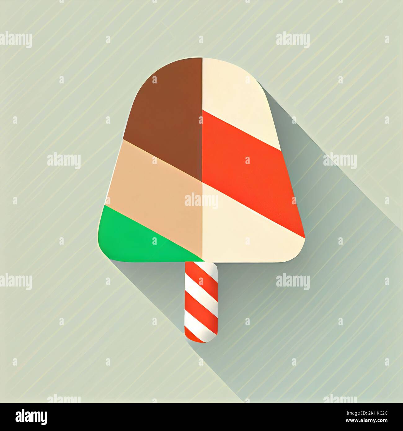 Flat Christmas sweet lollipops. Round candies cartoon wallpaper. Modern ...