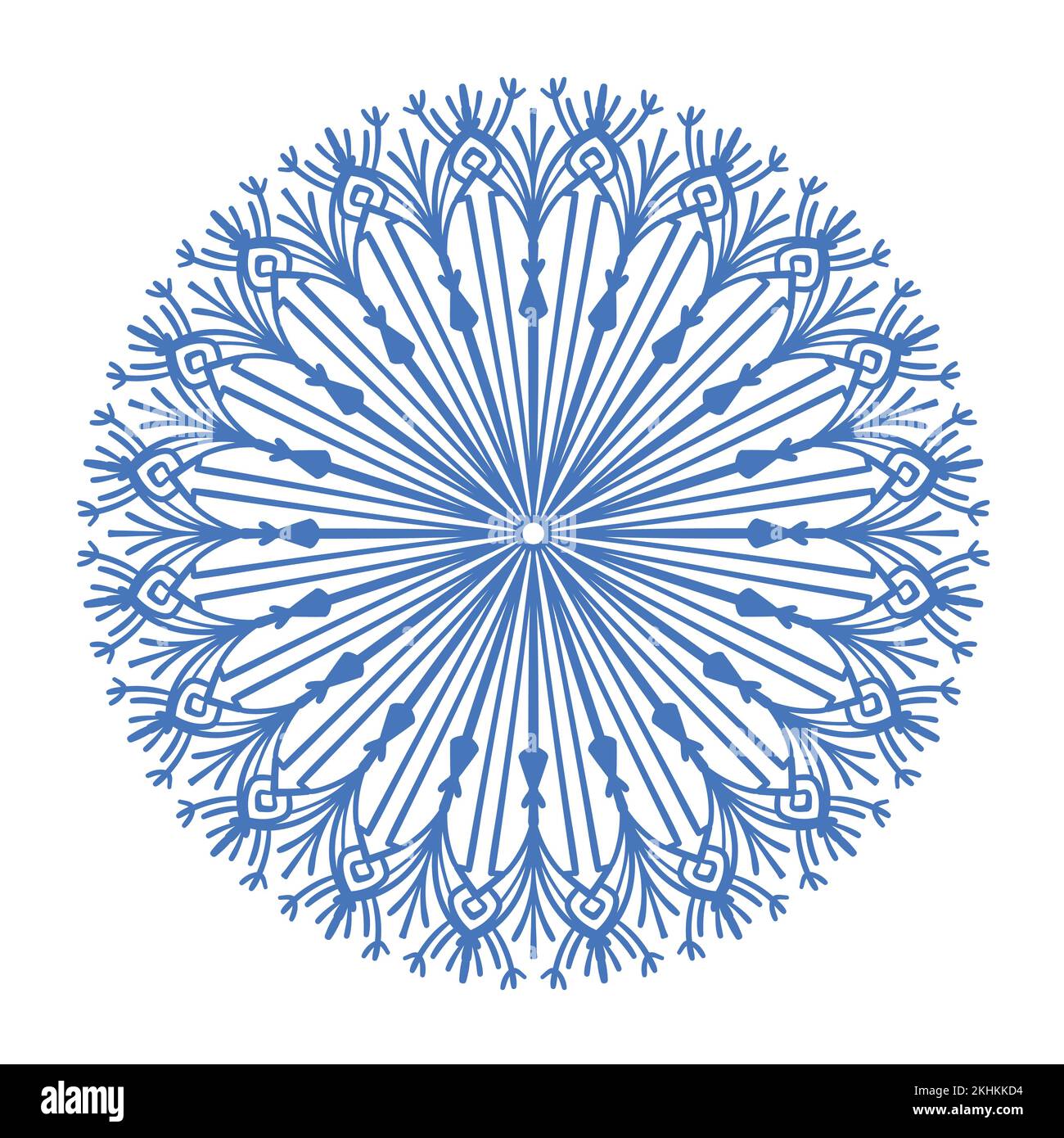 Elegant snowflake. Vector ornate design element Stock Vector Image ...