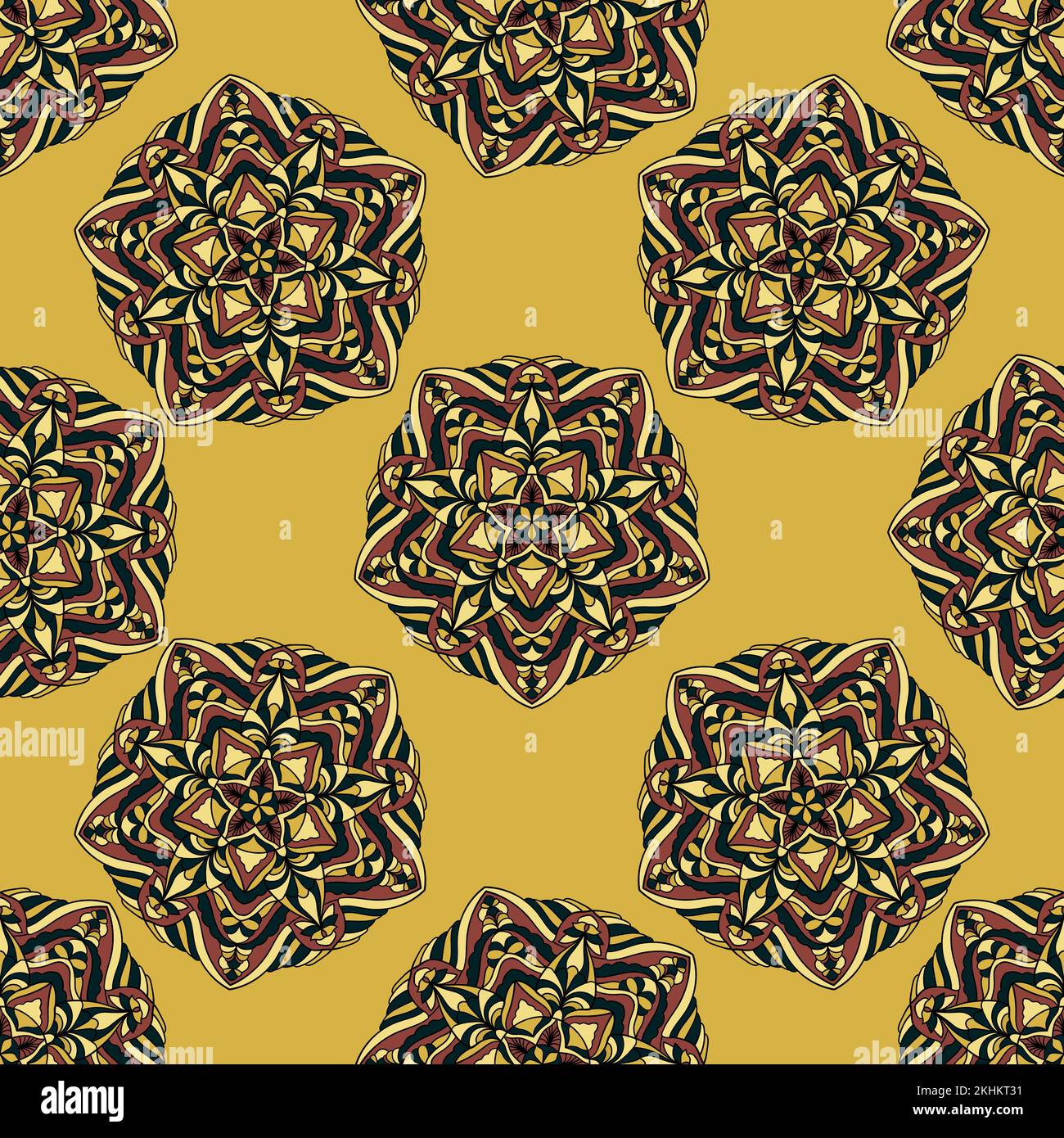 Vector seamless pattern for surface design. Elegant ornamental texture ...