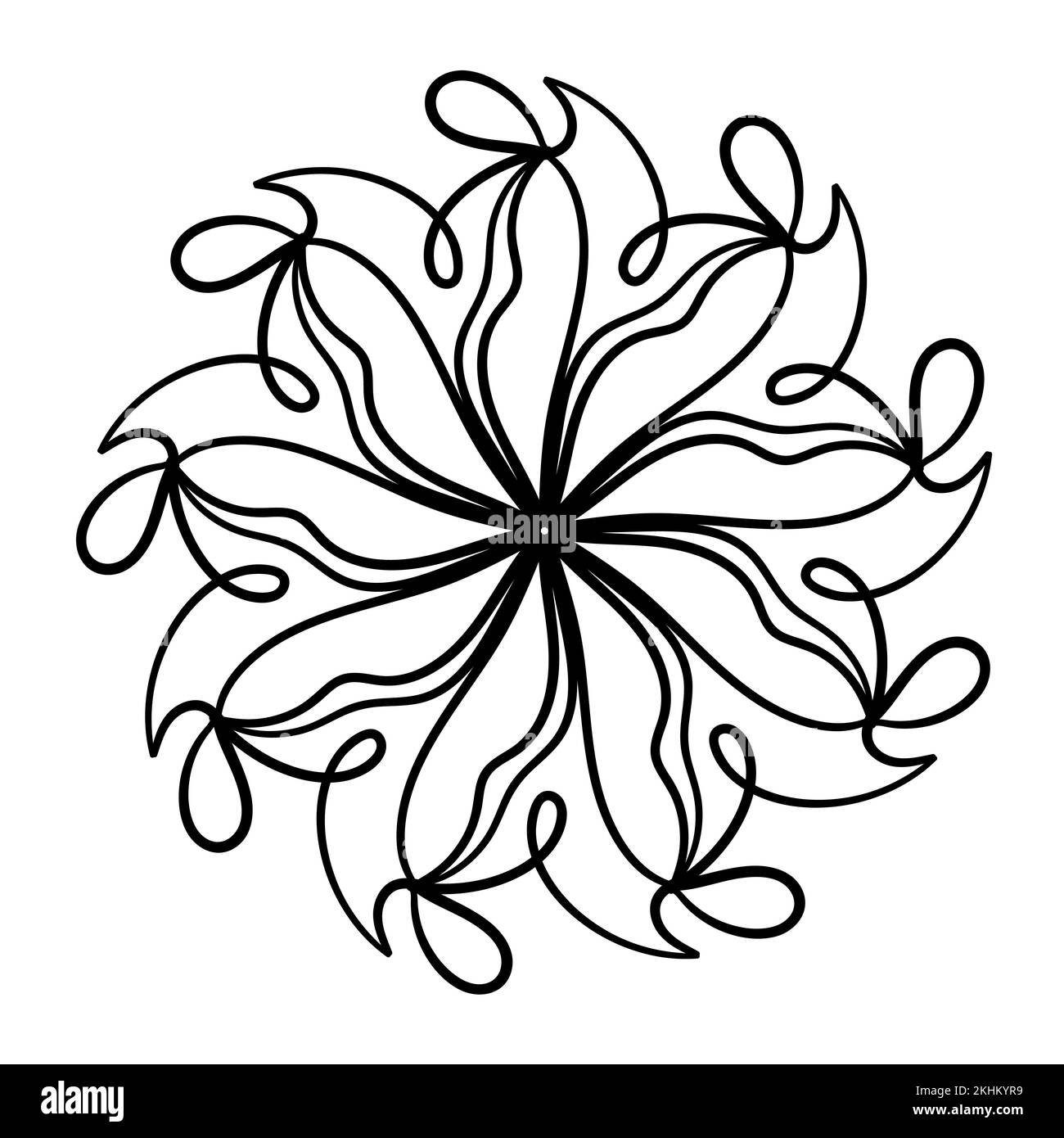 Vector arabesque for design template. Abstract ornament for coloring ...