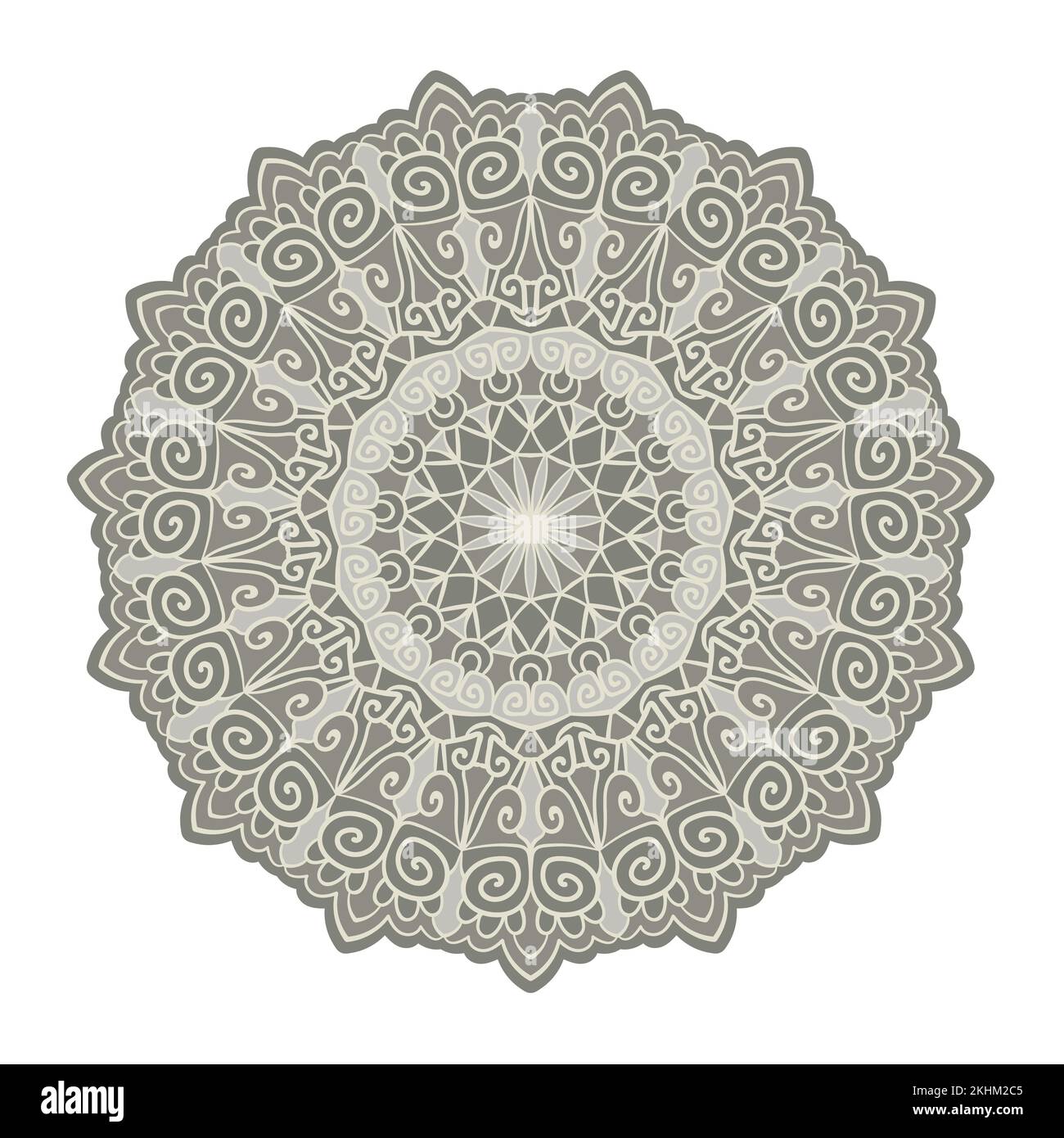 Decorative round background. Ornamental ethnic pattern. Element for ...
