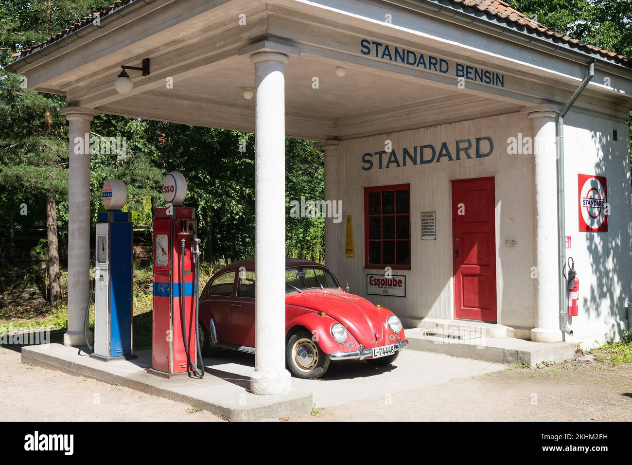 Norsk Folksmuseum-gas station, Copy of Gas Station from Holmestrand ...
