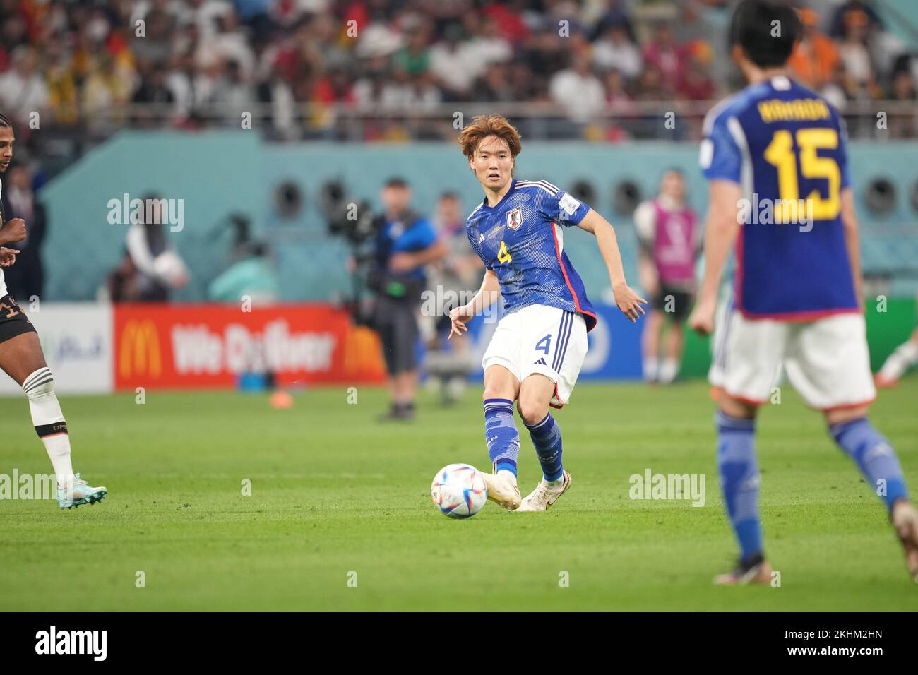 Al Rayyan, Qatar, November 23, 2022. Ko Itakura of Japan during the ...